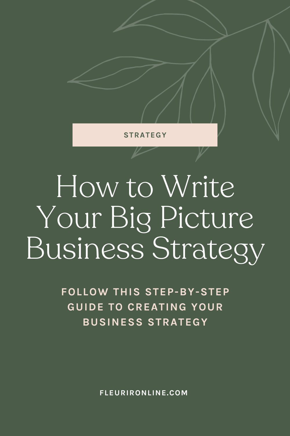 How to write your big-picture business strategy - Fleurir Online